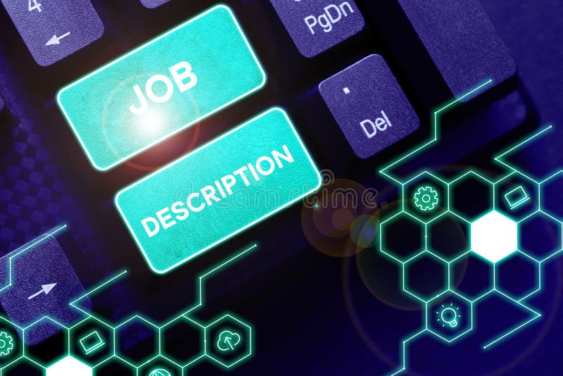 Sign Displaying Job Description. Business Overview a Document that ...