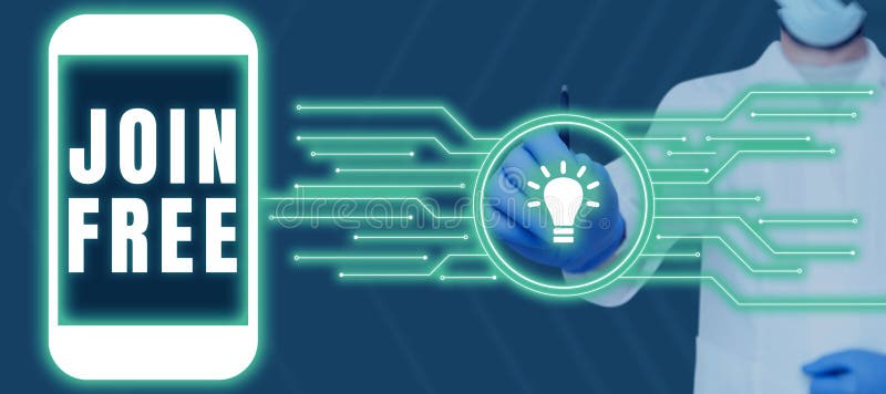 Hand Writing Sign Join Free. Business Overview the Act or an Instance ...