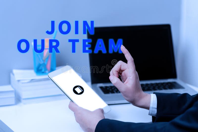 Hand Writing Sign Join Our Team. Business Concept Allied Associate Work ... Hand Writing Sign Join Our Team. Business Concept Allied Associate Work ...