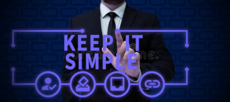 Writing Displaying Text Keep it Simple. Business Idea Easy To Toss ...