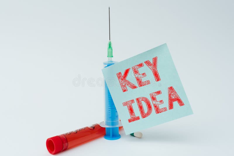 Text Caption Presenting Key Idea. Business Idea Exceptional or Vital ...