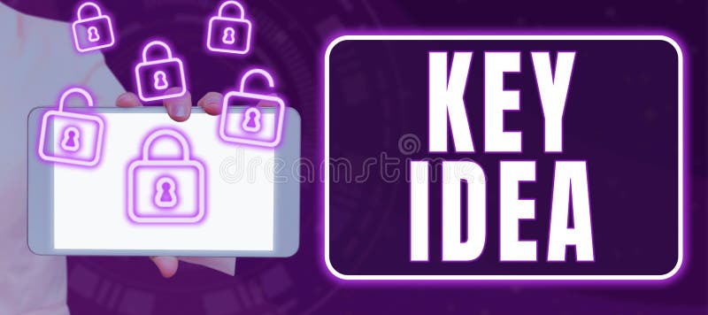Conceptual Display Key Idea. Business Idea Exceptional or Vital Thought ...