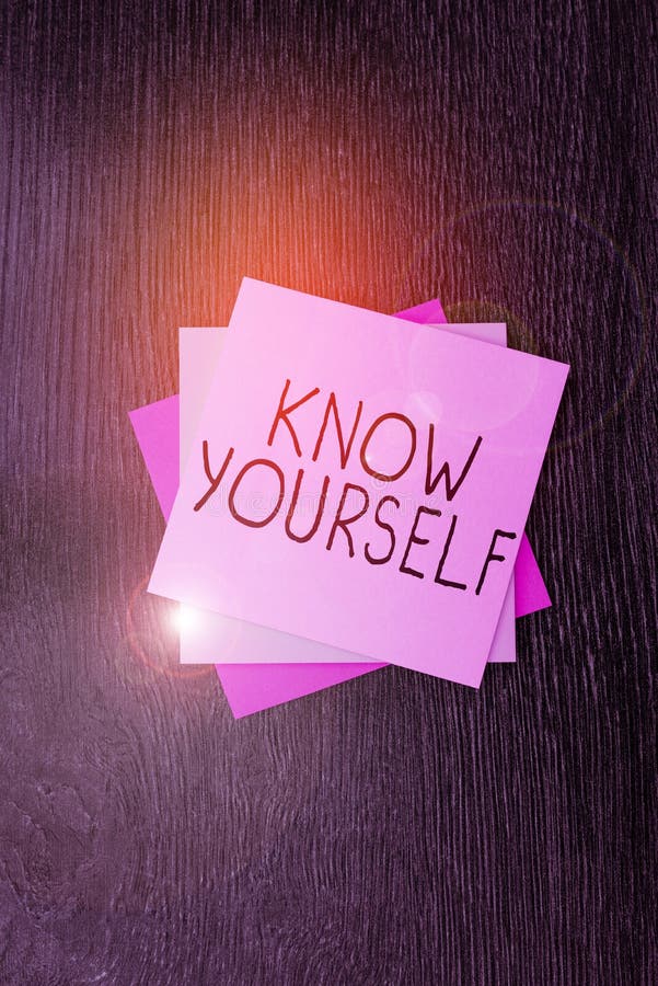 Writing Displaying Text Know Yourself. Word for Find You Understanding Strength and Weaknesses ...