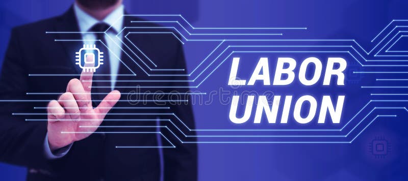 Writing Displaying Text Labor Union. Concept Meaning Rules Relating To ...