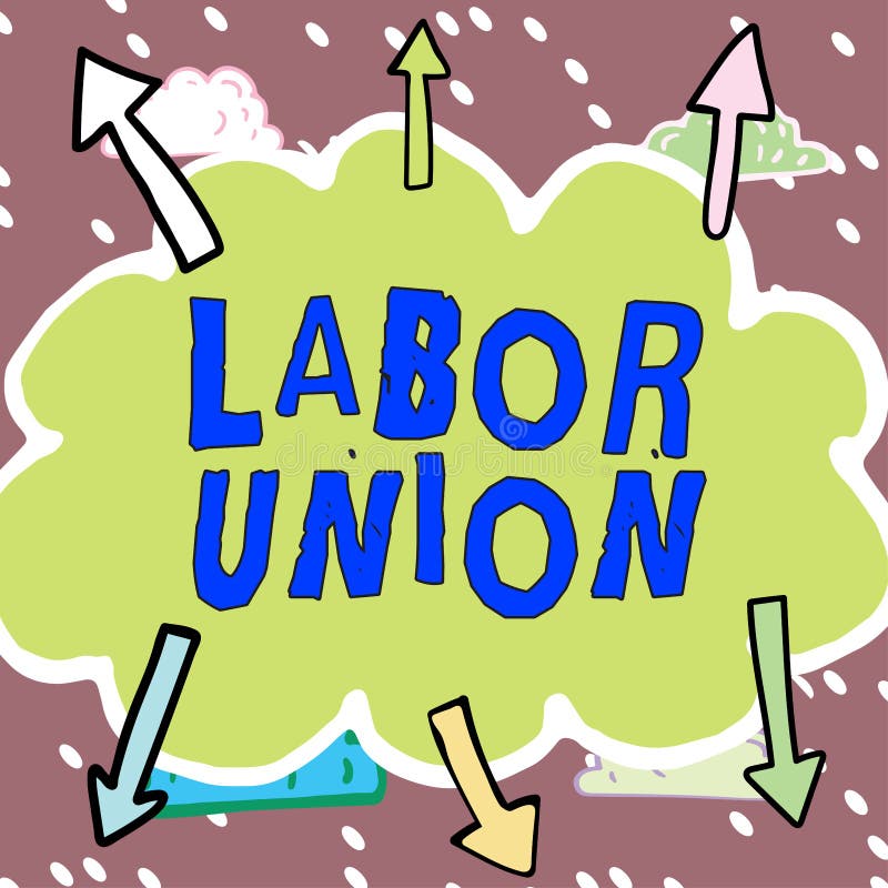 Writing Displaying Text Labor Union. Concept Meaning Rules Relating To ...