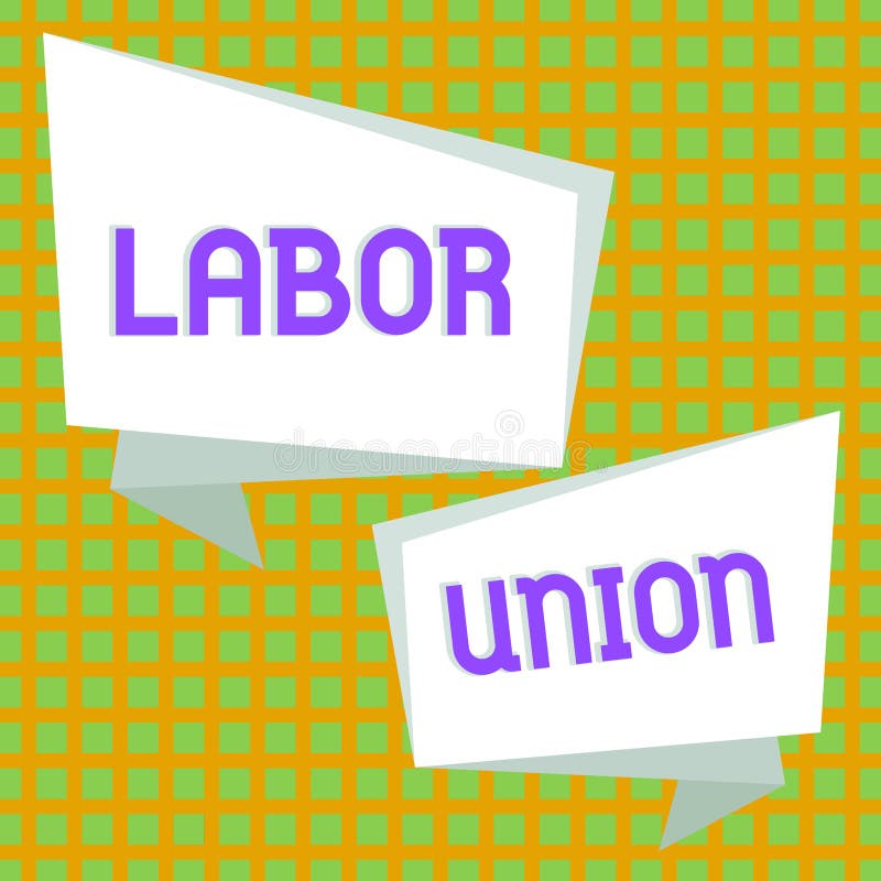Writing Displaying Text Labor Union. Concept Meaning Rules Relating To ...