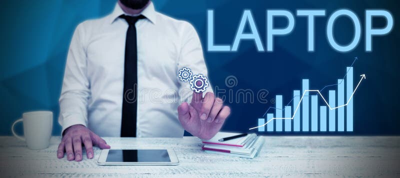 Writing Displaying Text Laptop. Word Written on Computer that is ...