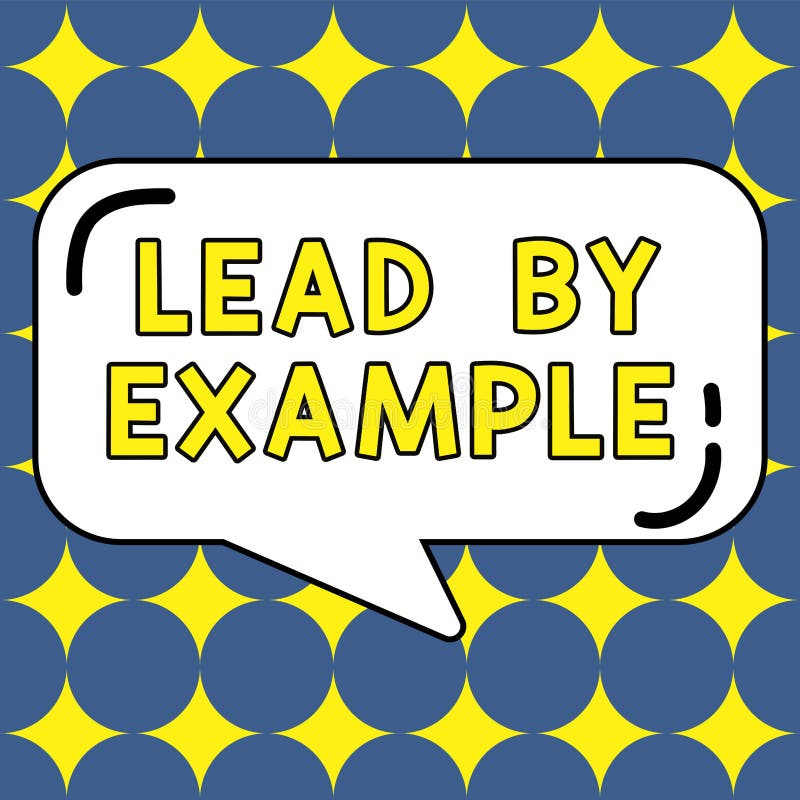 Writing Displaying Text Lead by Example. Business Idea Be a Mentor ...