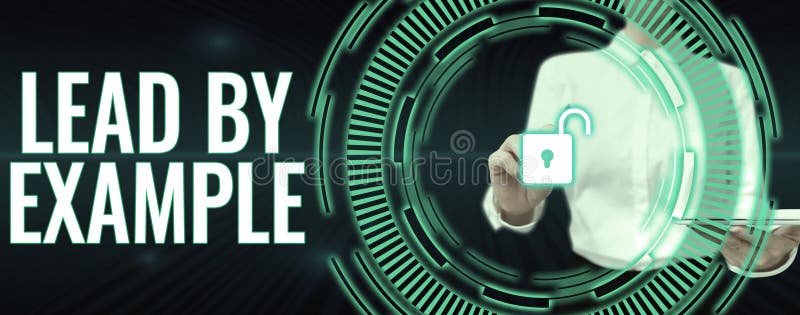 Writing Displaying Text Lead by Example. Word Written on Be a Mentor ...