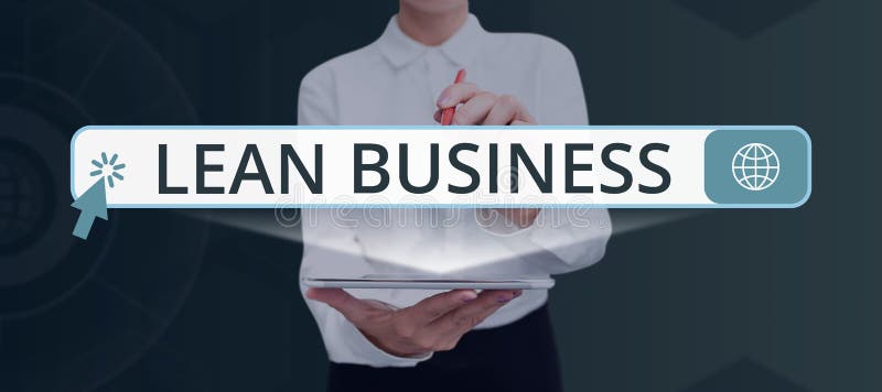 Text Sign Showing Lean Business. Business Concept Improvement of Waste ... Text Sign Showing Lean Business. Business Concept Improvement of Waste ...