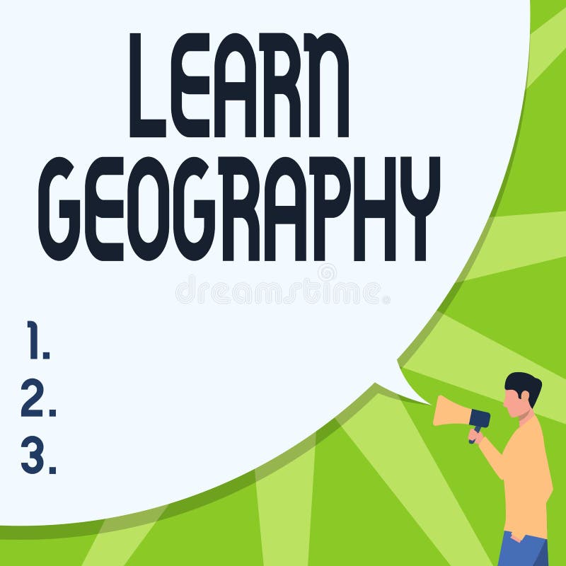 Writing Displaying Text Learn Geography. Business Concept Study of ...