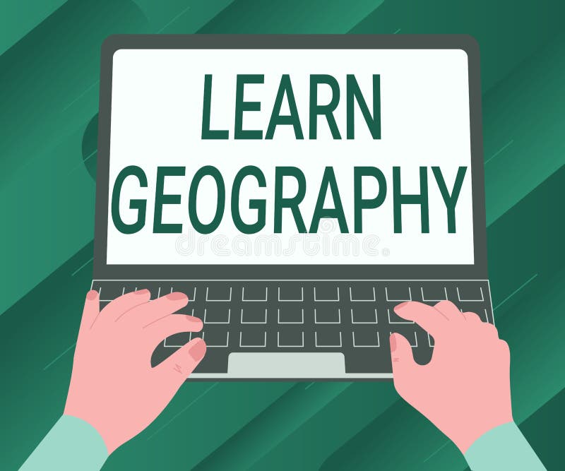 Text Showing Inspiration Learn Geography. Concept Meaning Study of Physical Features of Earth ...