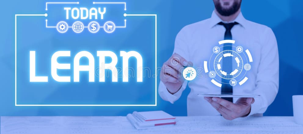 Conceptual Display Learn. Business Approach Process of Acquiring New ...