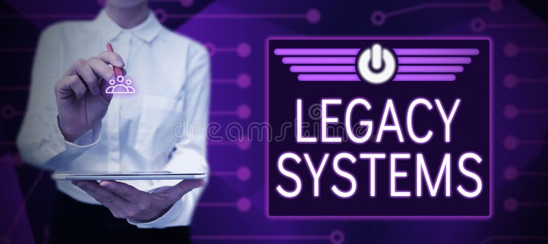 Writing Displaying Text Legacy Systems Business Approach Old Method Technology Computer System