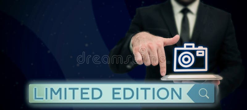 Writing Displaying Text Limited Edition. Business Showcase Produced in ...