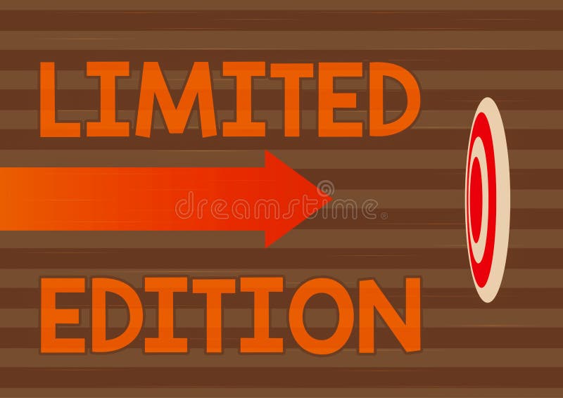 Writing Displaying Text Limited Edition. Word Written on Produced in ...