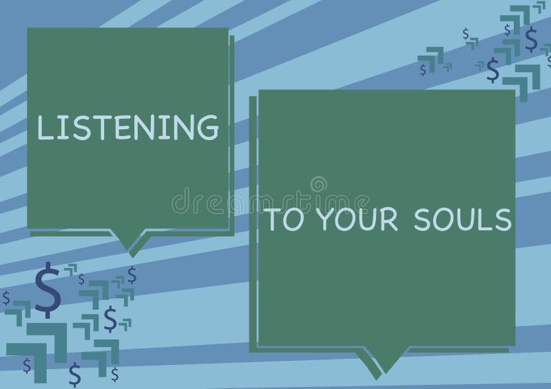 Writing Displaying Text Listening To Your Souls. Business Showcase ... Writing Displaying Text Listening To Your Souls. Business Showcase ...