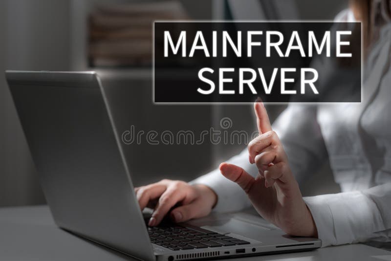 Writing Displaying Text Mainframe Server. Business Concept Designed for ... Writing Displaying Text Mainframe Server. Business Concept Designed for ...