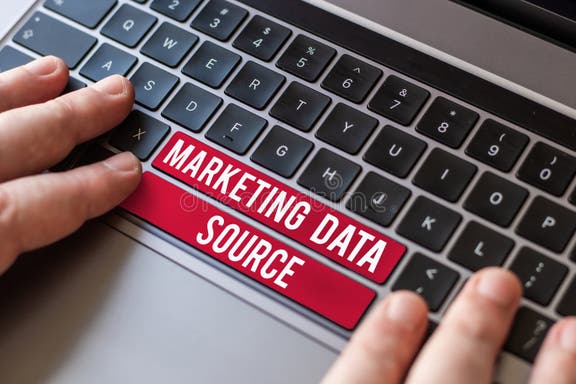 Writing Displaying Text Marketing Data Source. Business Approach Connection Set Up To a Database ...