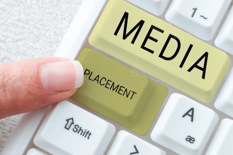 Writing Displaying Text Media Placement. Business Concept Inserting a ... Writing Displaying Text Media Placement. Business Concept Inserting a ...