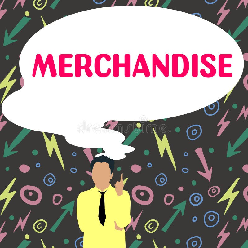 Writing Displaying Text Merchandise. Business Concept the Commodities ...