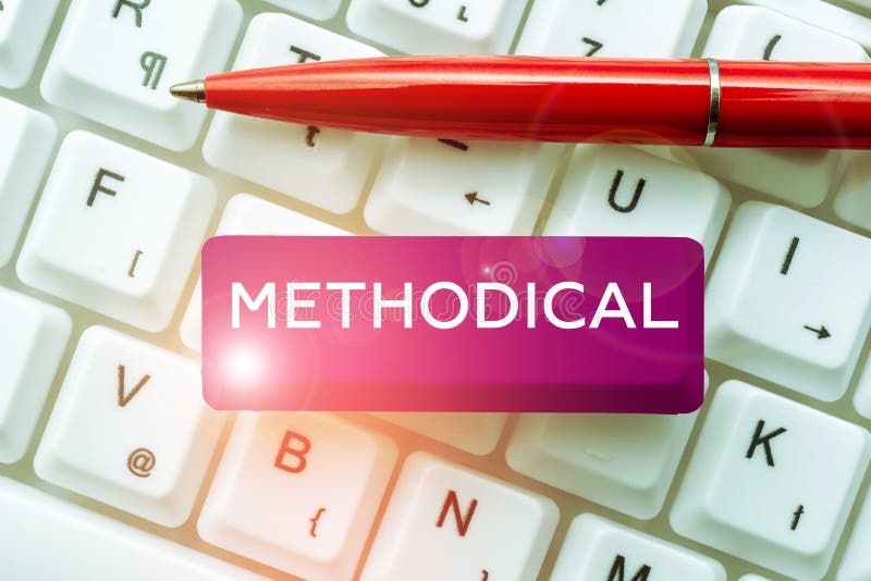 Writing Displaying Text Methodical. Word Written on System of Methods ...
