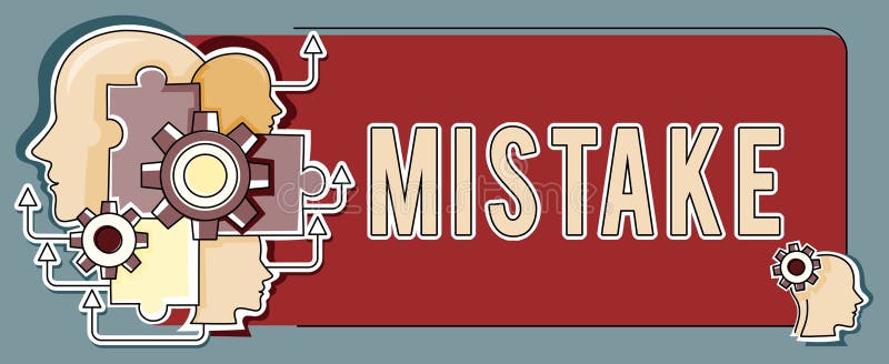 Text Caption Presenting Mistake. Word Written on Misconception about ...