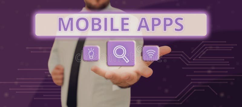 Conceptual Display Mobile Apps Business Overview A Software Application Designed To Run On