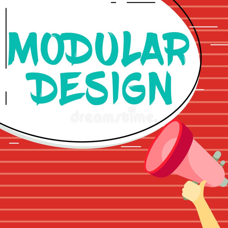 Writing Displaying Text Modular Design. Business Approach Product ...