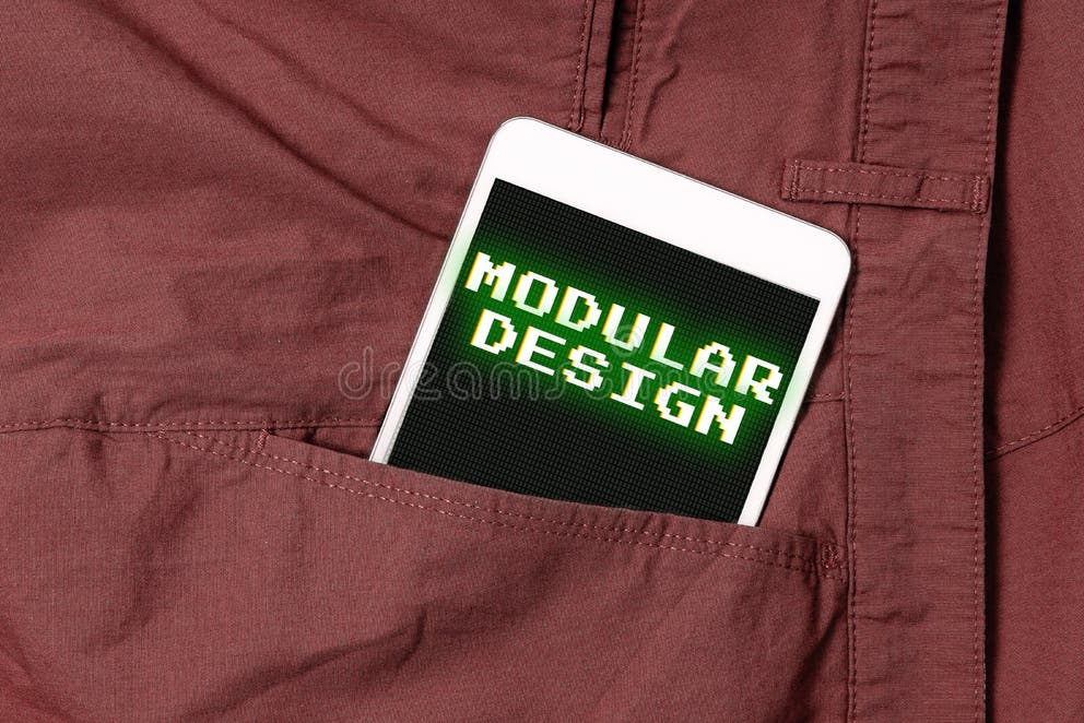 Writing Displaying Text Modular Design. Conceptual Photo Product ...