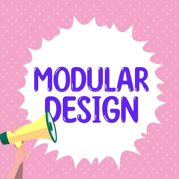 Writing Displaying Text Modular Design. Internet Concept Product ...