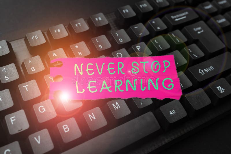 Writing Displaying Text Never Stop Learning. Business Overview Keep on ...