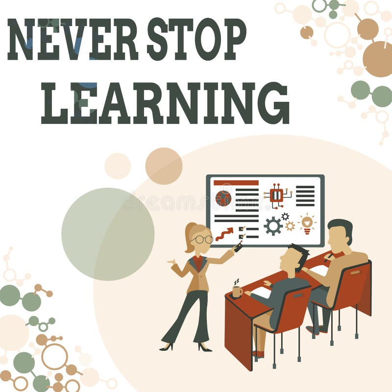 Never Stop Learning Stock Illustrations – 558 Never Stop Learning Stock ...