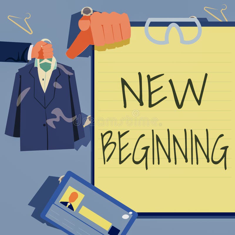 Writing Displaying Text New Beginning. Word Written on Different Career ... Writing Displaying Text New Beginning. Word Written on Different Career ...