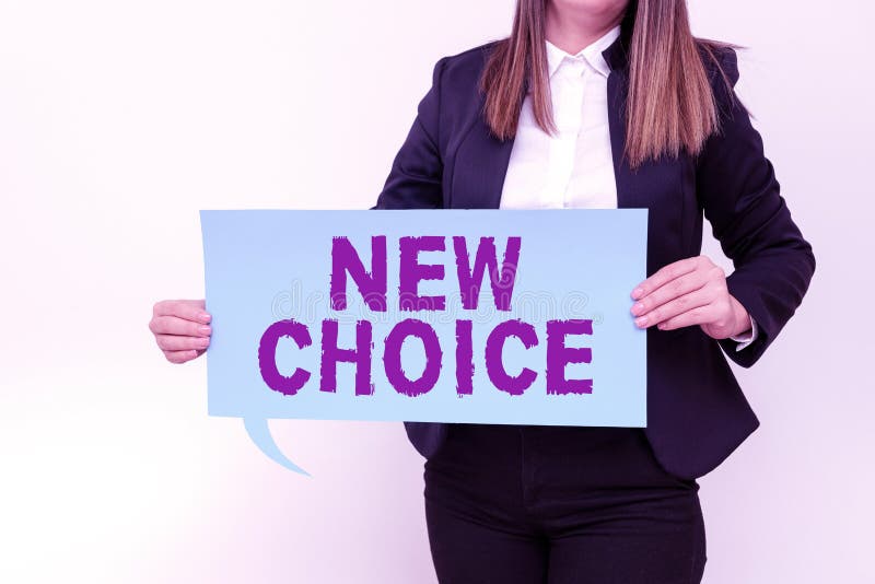 Writing Displaying Text New Choice. Word for Having Lot of Options and ... Writing Displaying Text New Choice. Word for Having Lot of Options and ...