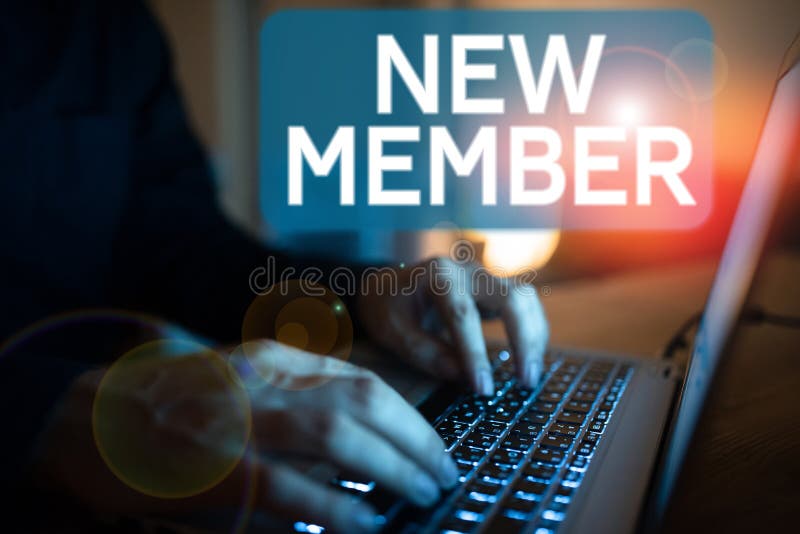 Writing Displaying Text New Member. Concept Meaning Recruiting Employee ... Writing Displaying Text New Member. Concept Meaning Recruiting Employee ...