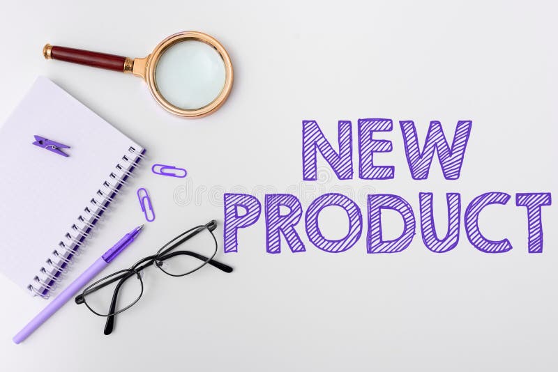 Conceptual Caption New Product. Concept Meaning Goods and Services that ...