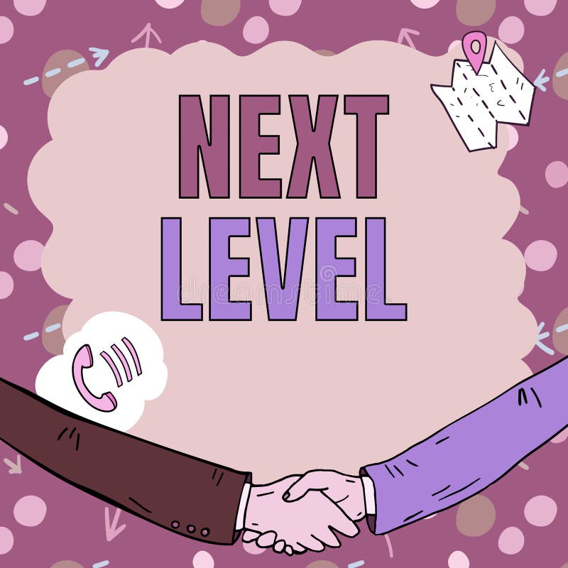 Writing Displaying Text Next Level. Word for Having More Than One Floor ...