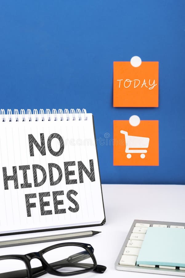 Writing Displaying Text No Hidden Fees. Internet Concept Tagged Price ... Writing Displaying Text No Hidden Fees. Internet Concept Tagged Price ...