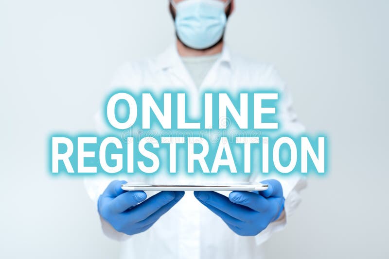 Writing Displaying Text Online Registration. Internet Concept Process ... Writing Displaying Text Online Registration. Internet Concept Process ...