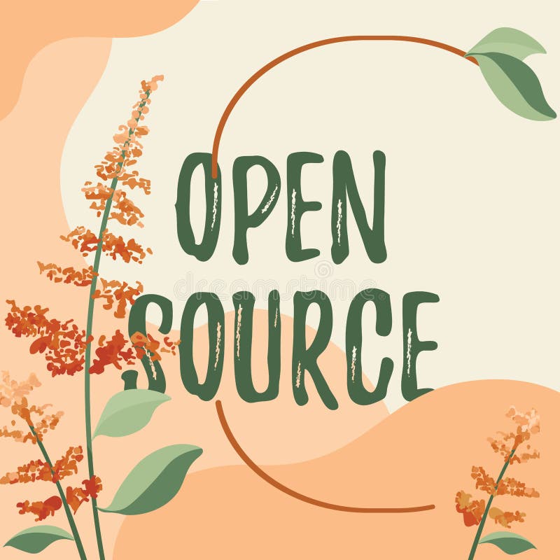 Inspiration Showing Sign Open Source Internet Concept Contains The Source Code That Can Be