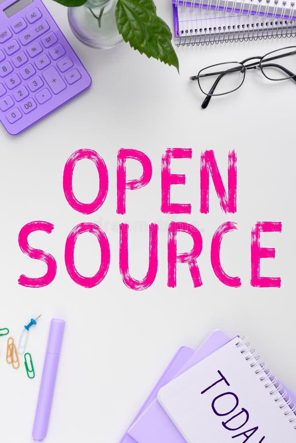 Writing Displaying Text Open Source. Business Approach Denoting ...