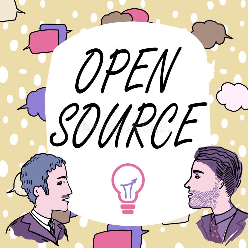 Text Caption Presenting Open Source. Concept Meaning Denoting Software ... Text Caption Presenting Open Source. Concept Meaning Denoting Software ...