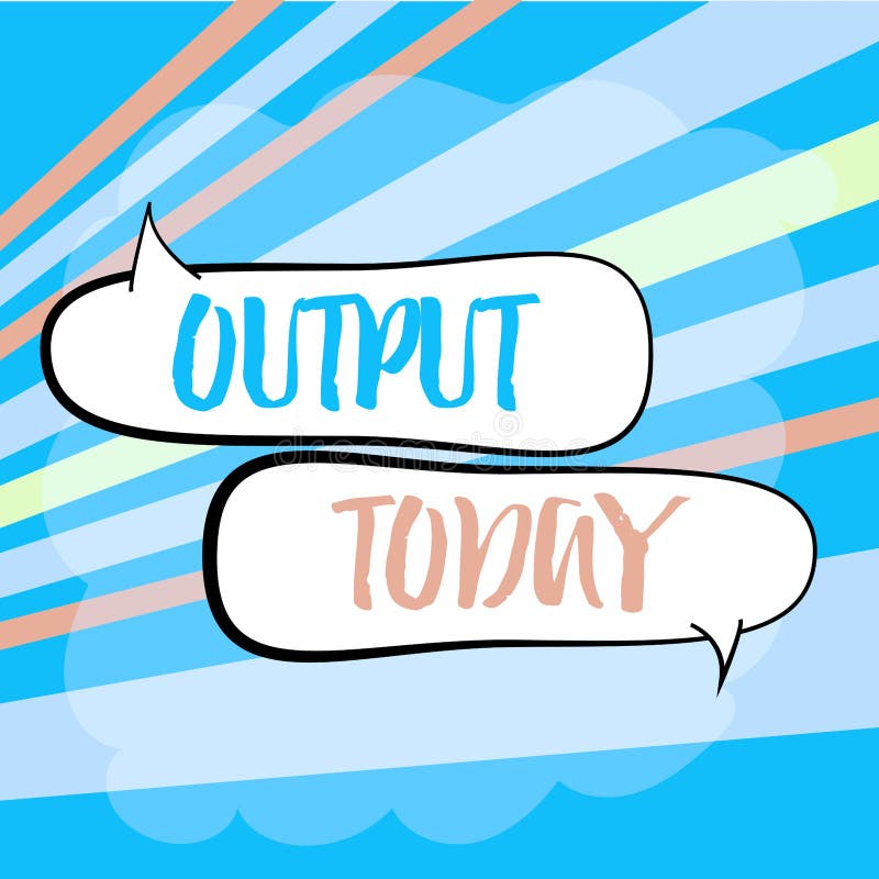 Writing Displaying Text Output Business Overview The Final Result Of Something Or How The Way