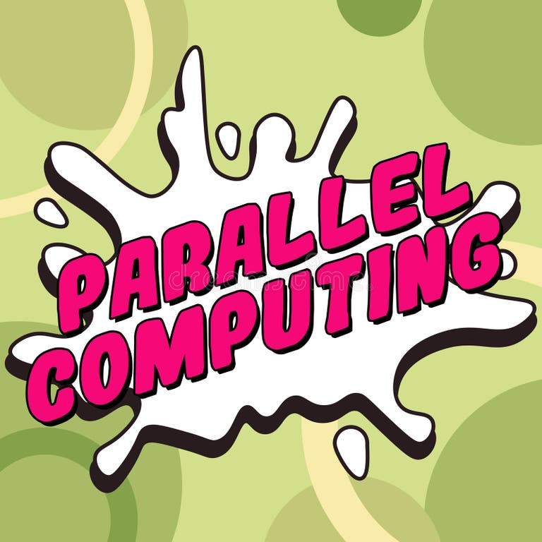 Text Showing Inspiration Parallel Computing Business Concept Simultaneous Calculation By Means