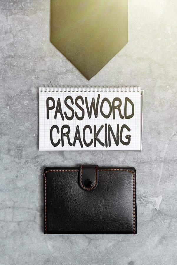 Hand Writing Sign Password Cracking. Business Concept Measures Used To ...