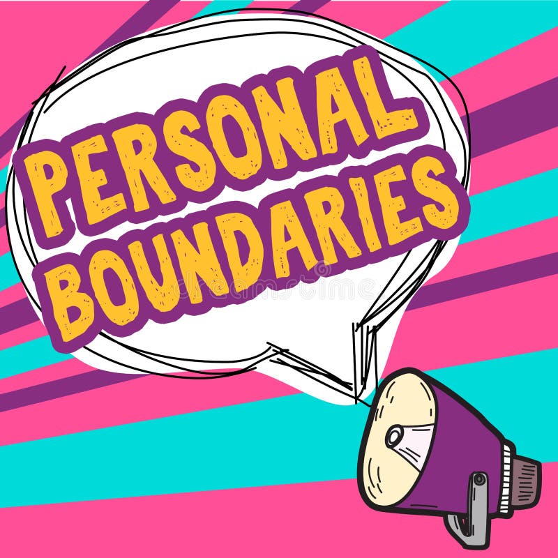Text Showing Inspiration Personal Boundaries. Conceptual Photo ...