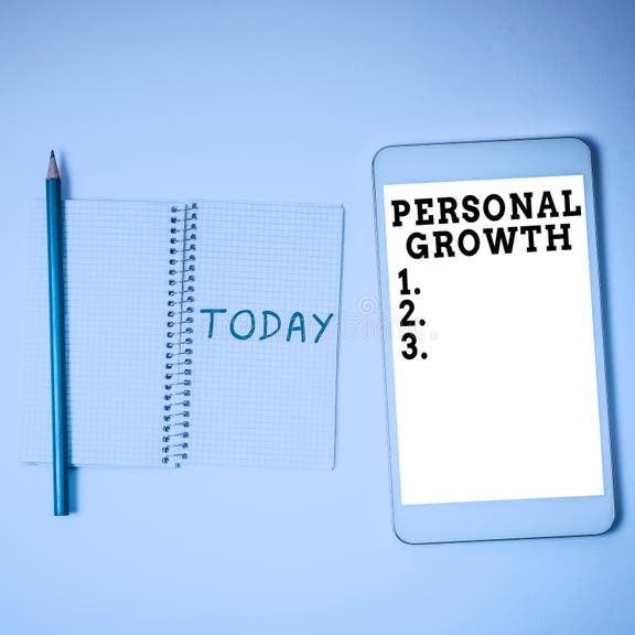 Writing Displaying Text Personal Growth. Business Concept Ongoing Process of Understanding and ...