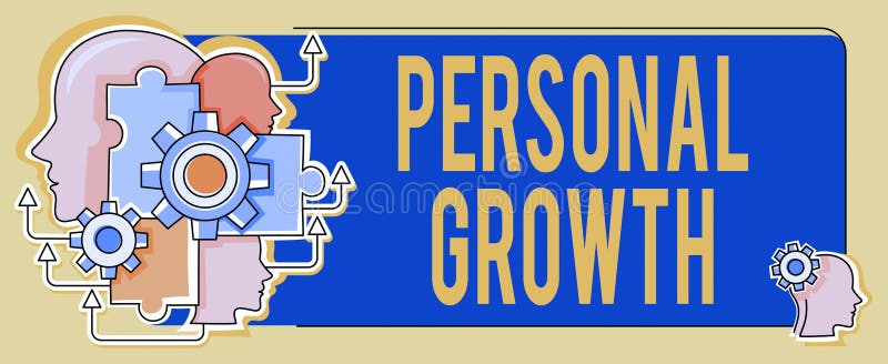 Hand Writing Sign Personal Growth. Business Overview Improve Develop ...