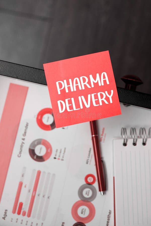 Writing Displaying Text Pharma Delivery. Internet Concept Getting Your ...